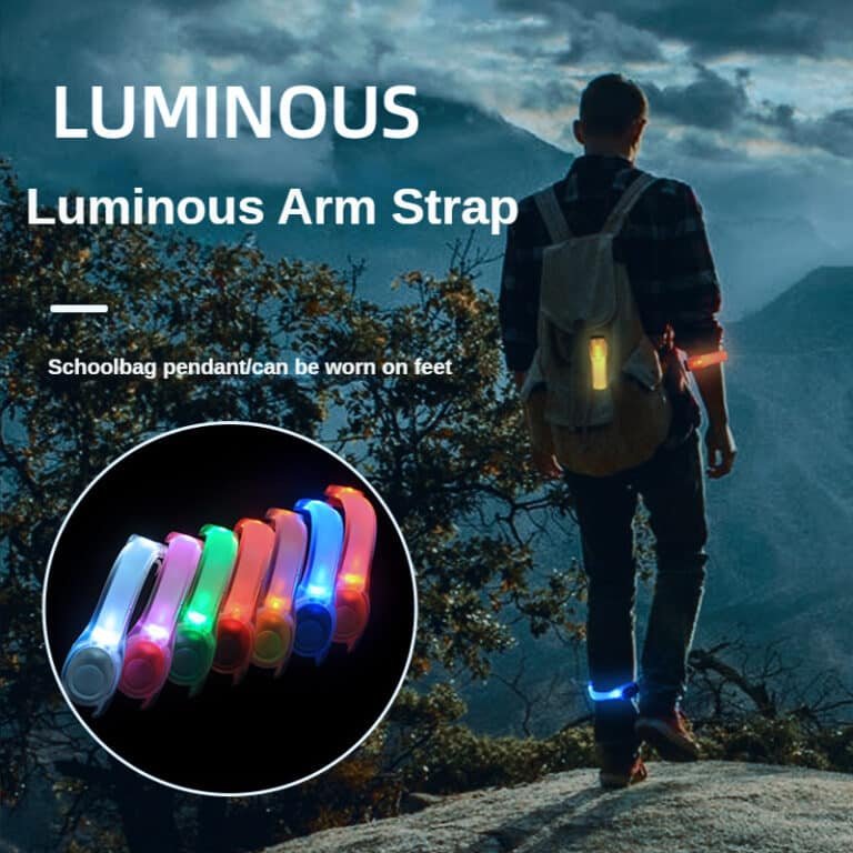 NW 1776 Outdoor Sports Luminous Arm Strap, Running Light Silicone Arm ...